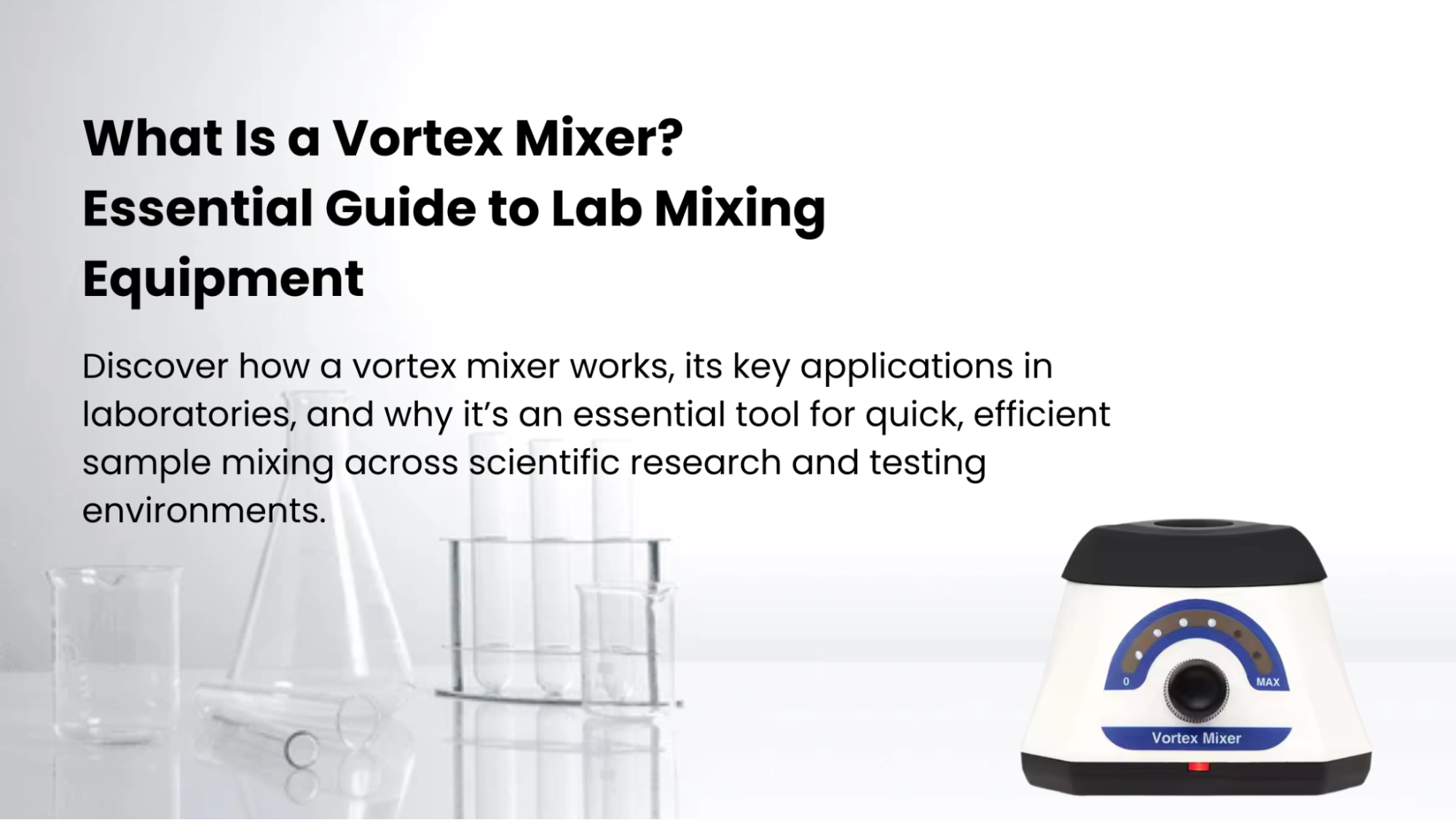 What Is a Vortex Mixer? Essential Guide to Lab Mixing Equipment ...